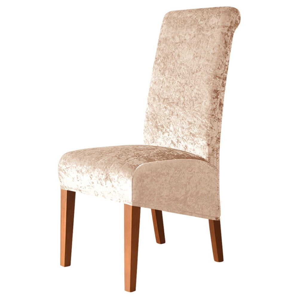 Elastic high back home hotel dining chair chair cover gold diamond ...