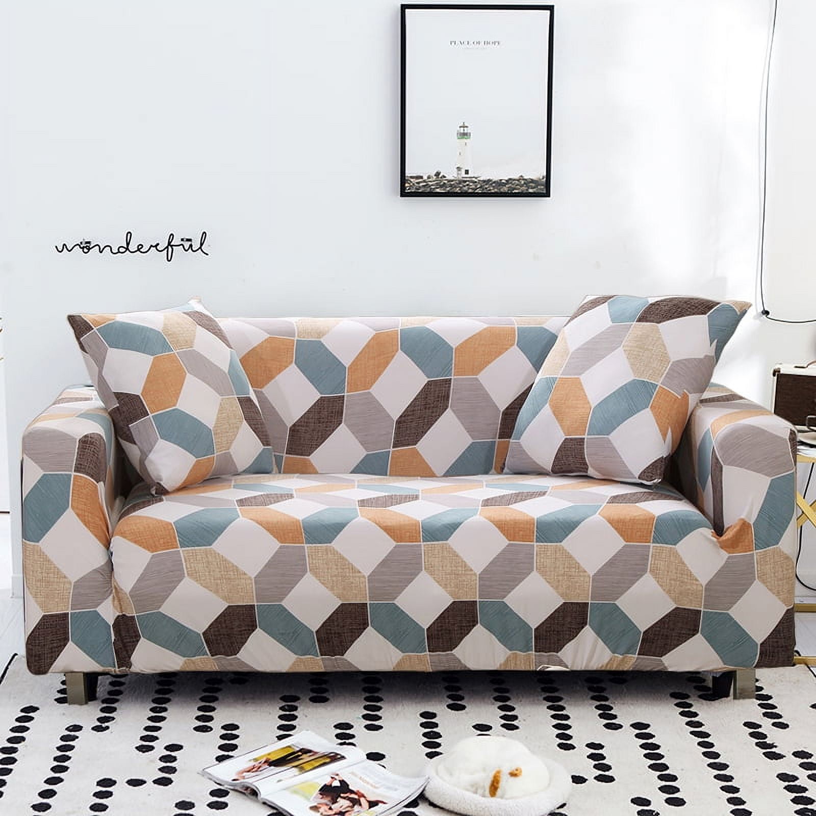 Elastic sofa covers for living room sofa towel Slip-resistant sofa ...