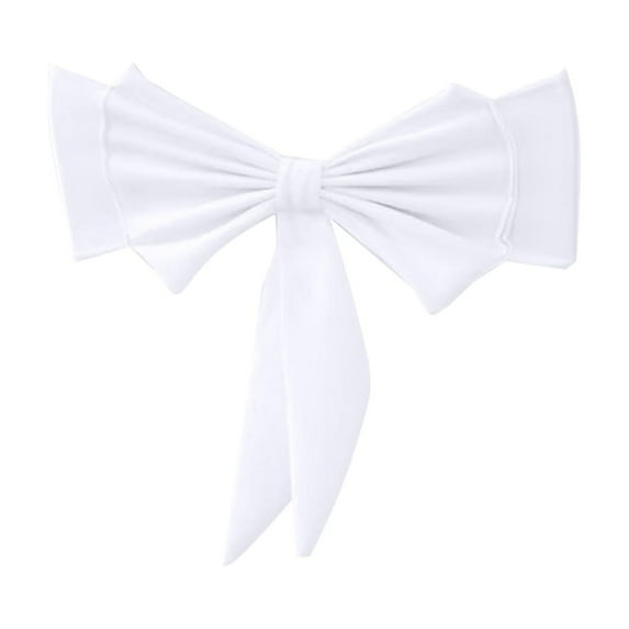 Elasticity Bow Chair Back Wedding Aisle Ribbon Bows Wedding Aisle ...