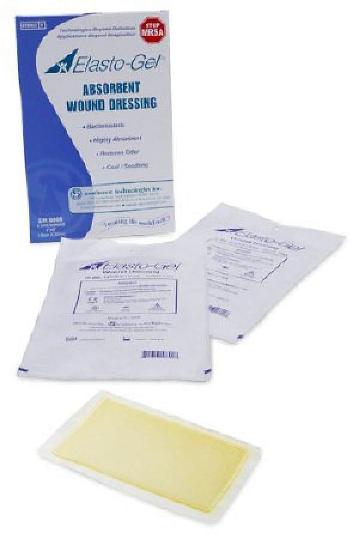 Elasto-Gel Absorbent Wound Dressing, 6 x 8 Inch, Sterile, 5 Count ...