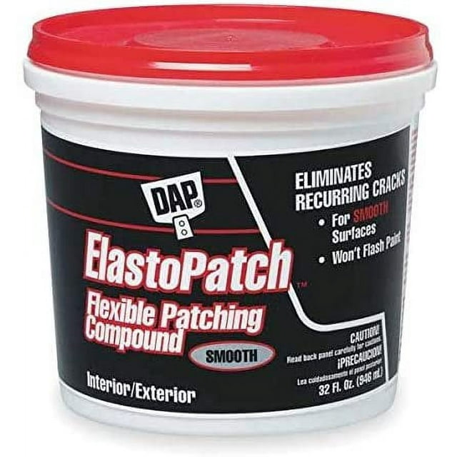 DAP ElastoPatch Flexible Patching Compound - Smooth, White - 1 Qt ...