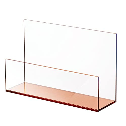 Elavain Acrylic Clear Mail Holder Countertop Mail Organizer with ...