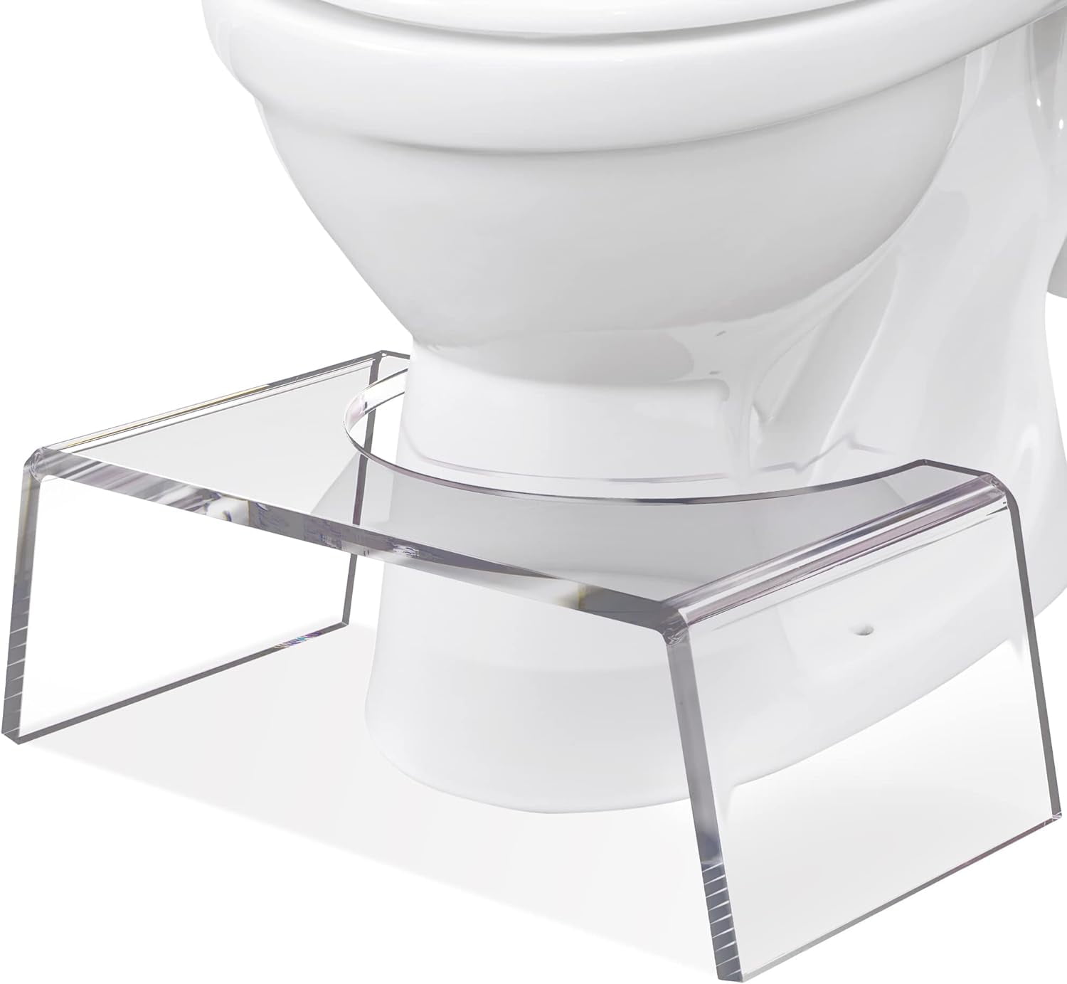 Elavain Clear Acrylic Step Stool for Kids, Toilet Step Stool for ...