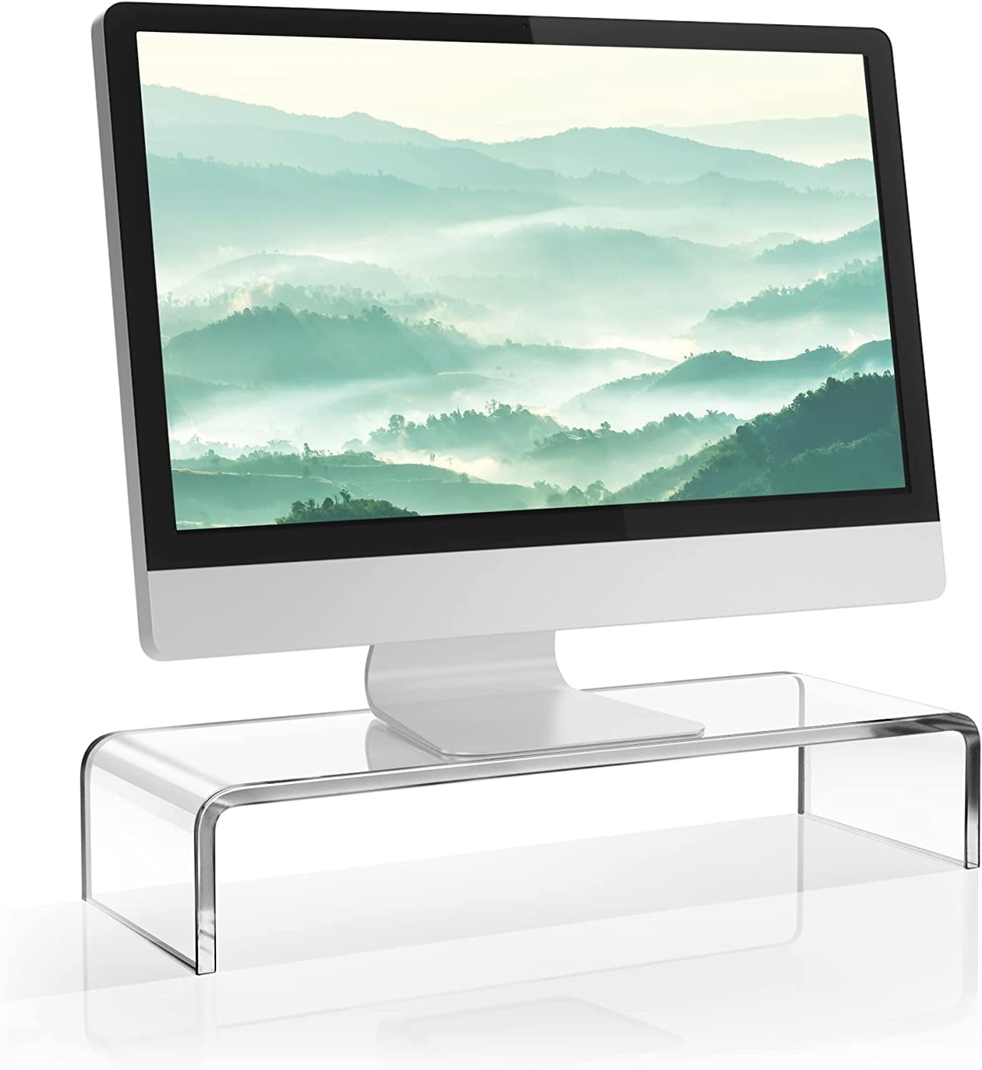 Elavain Heavy Duty Clear Acrylic Monitor Stand Riser | Great Monitor ...