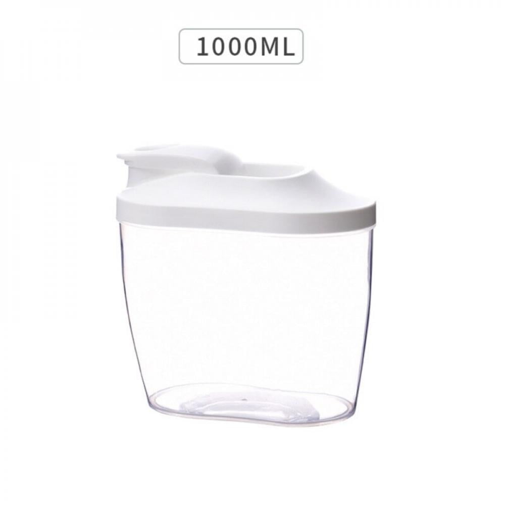 Elaydool 1000/1500Ml Plastic Cereal Dispenser Storage Box Transparent ...