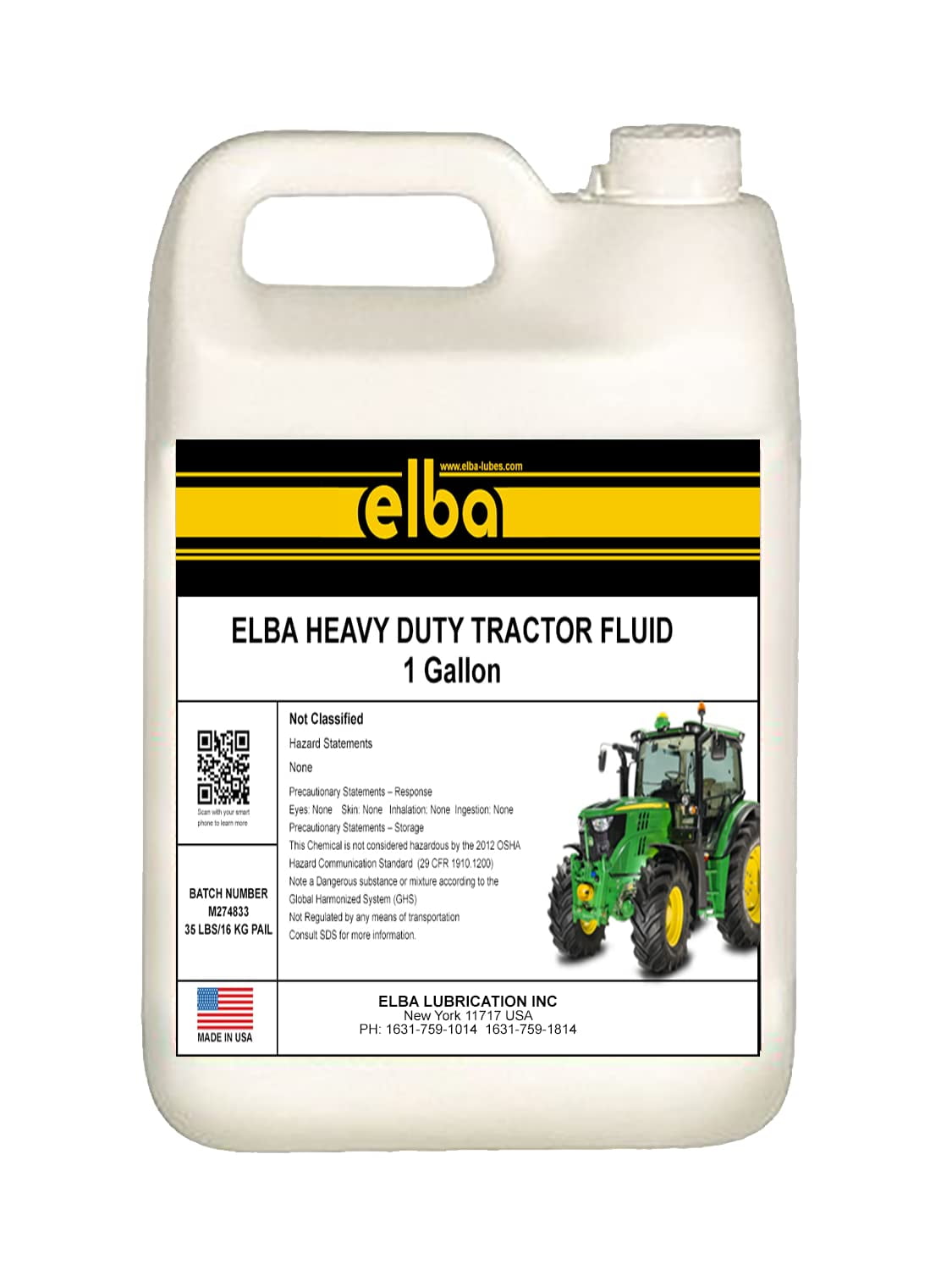 Elba Heavy Duty Tractor Hydraulic Fluid | Hydraulic Oil & Transmission ...