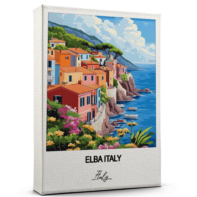 Elba Italy Travel Wall Canvas – Elegant and Cultural Art Print Italy ...