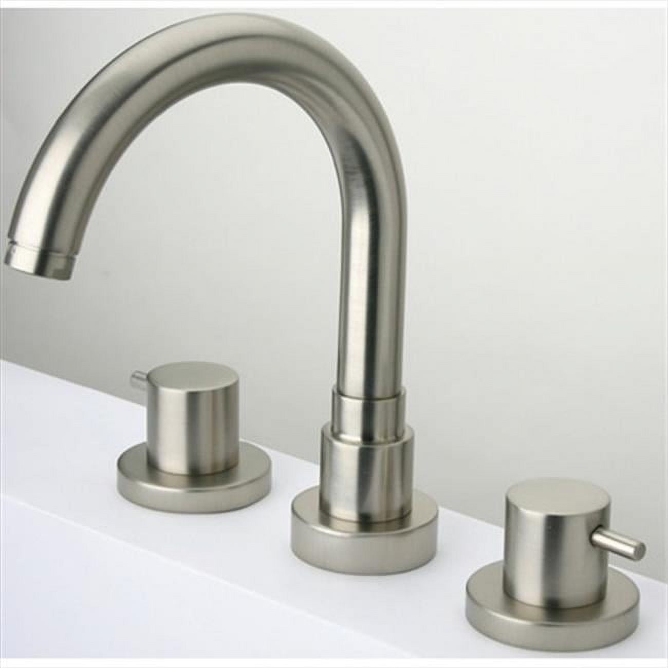 Elba Lever 2-Handle Free-Standing Roman Tub Faucet in Brushed-Nickel ...
