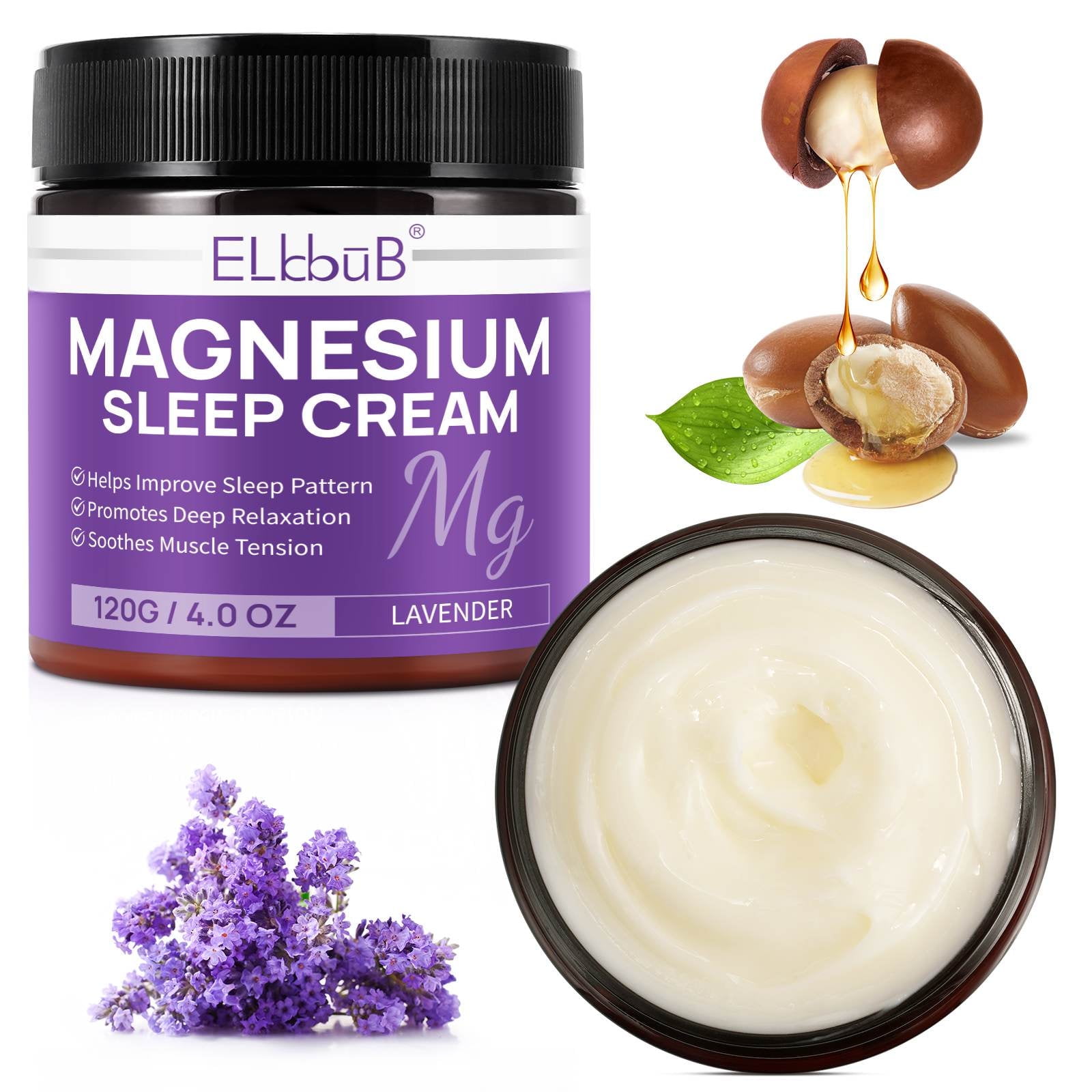 Elbbub Magnesium Cream for Sleep, Natural Magnesium Lotion for Deep ...