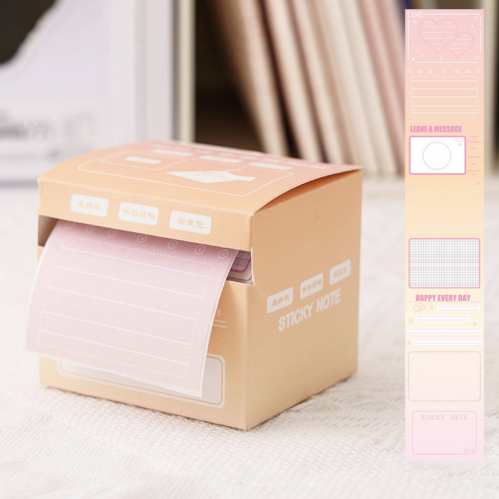 Elbeaqi School Supplies Cartoon and Simple Stickynotes Paper Roll Tape ...