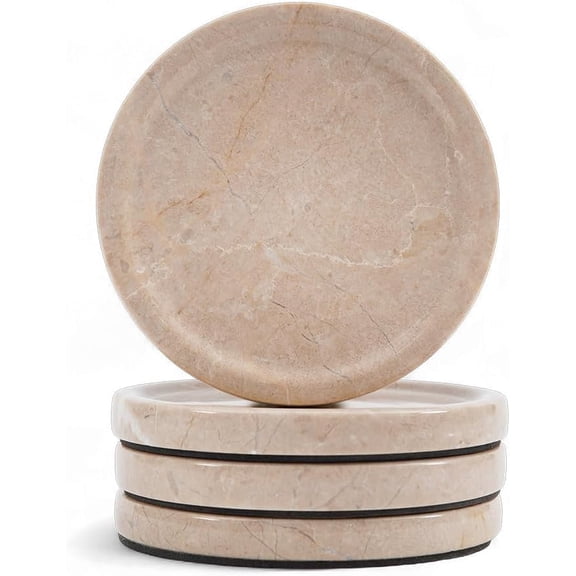 Stylish Stone Coasters for Home Decor and Protection | Walmart