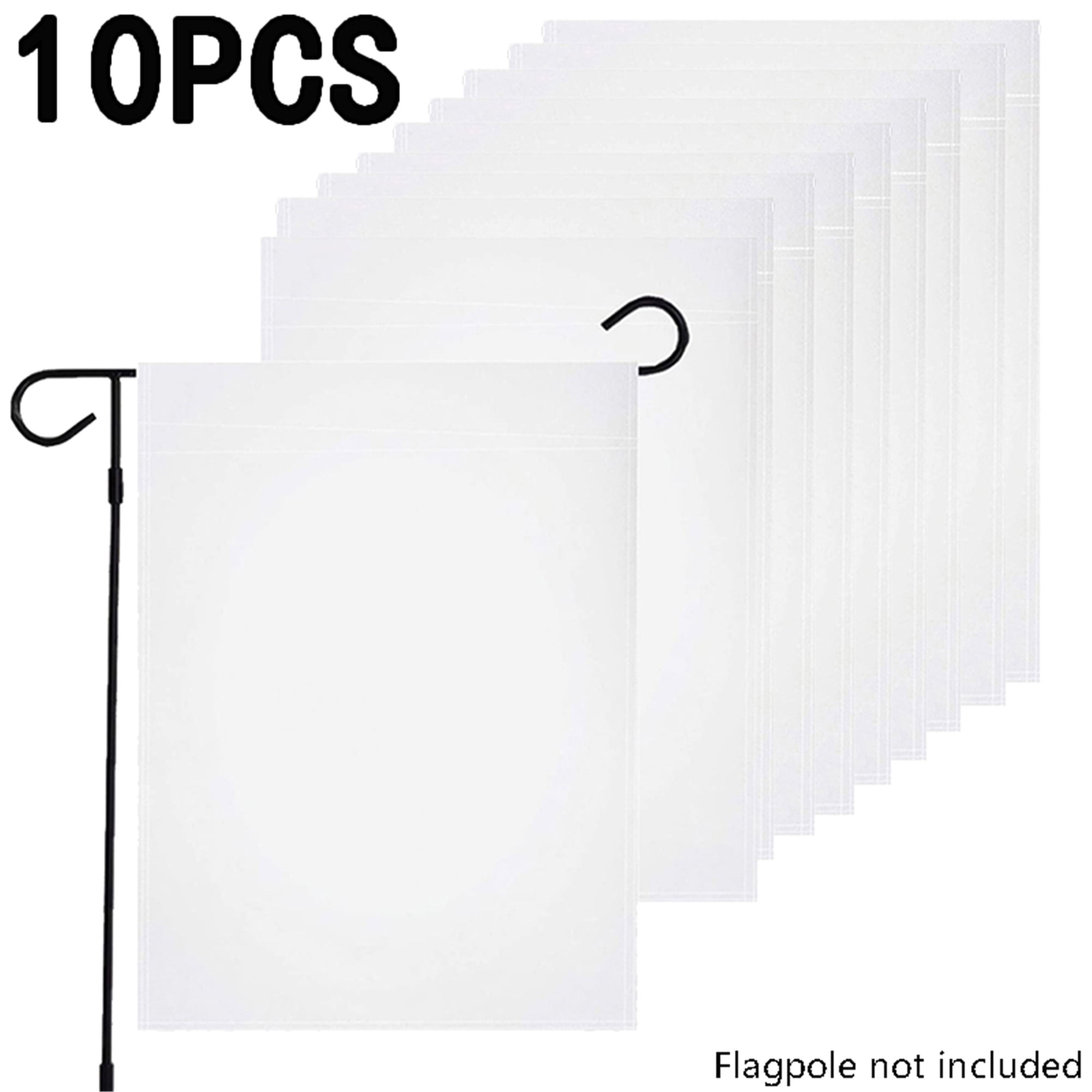 Elbourn 12" x 18" Garden Flags, Outdoor Polyester DIY Blank Lawn Flags ...