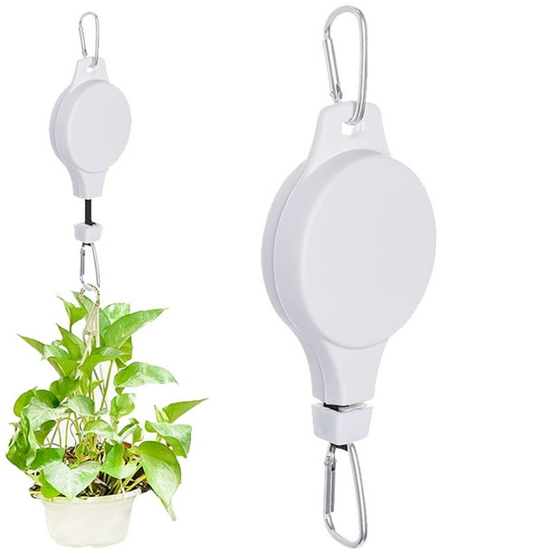 Elbourn 1PC Retractable Pulley Heavy Duty Hanging Flower Basket Hanger ...