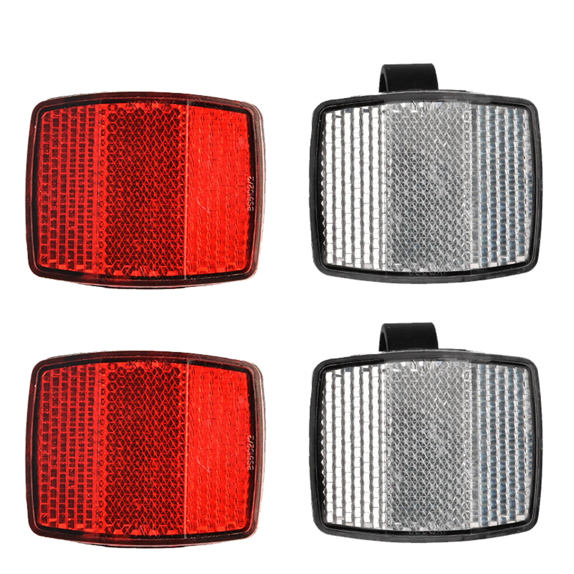 Elbourn 4Pcs Bike Handlebar Reflector, Waterproof, Front Rear Warning ...