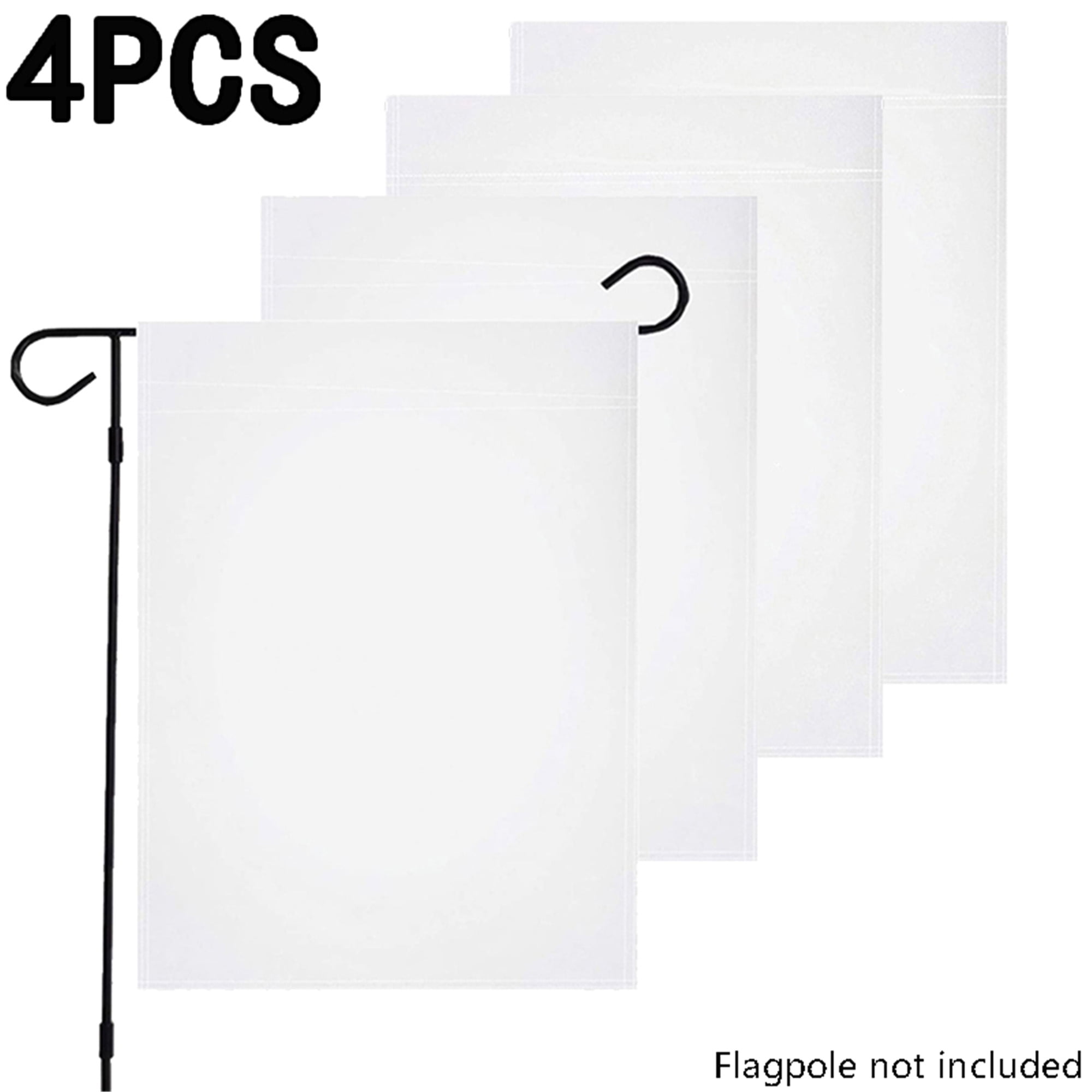 Elbourn 12" x 18" Garden Flags, Outdoor Polyester DIY Blank Lawn Flags ...