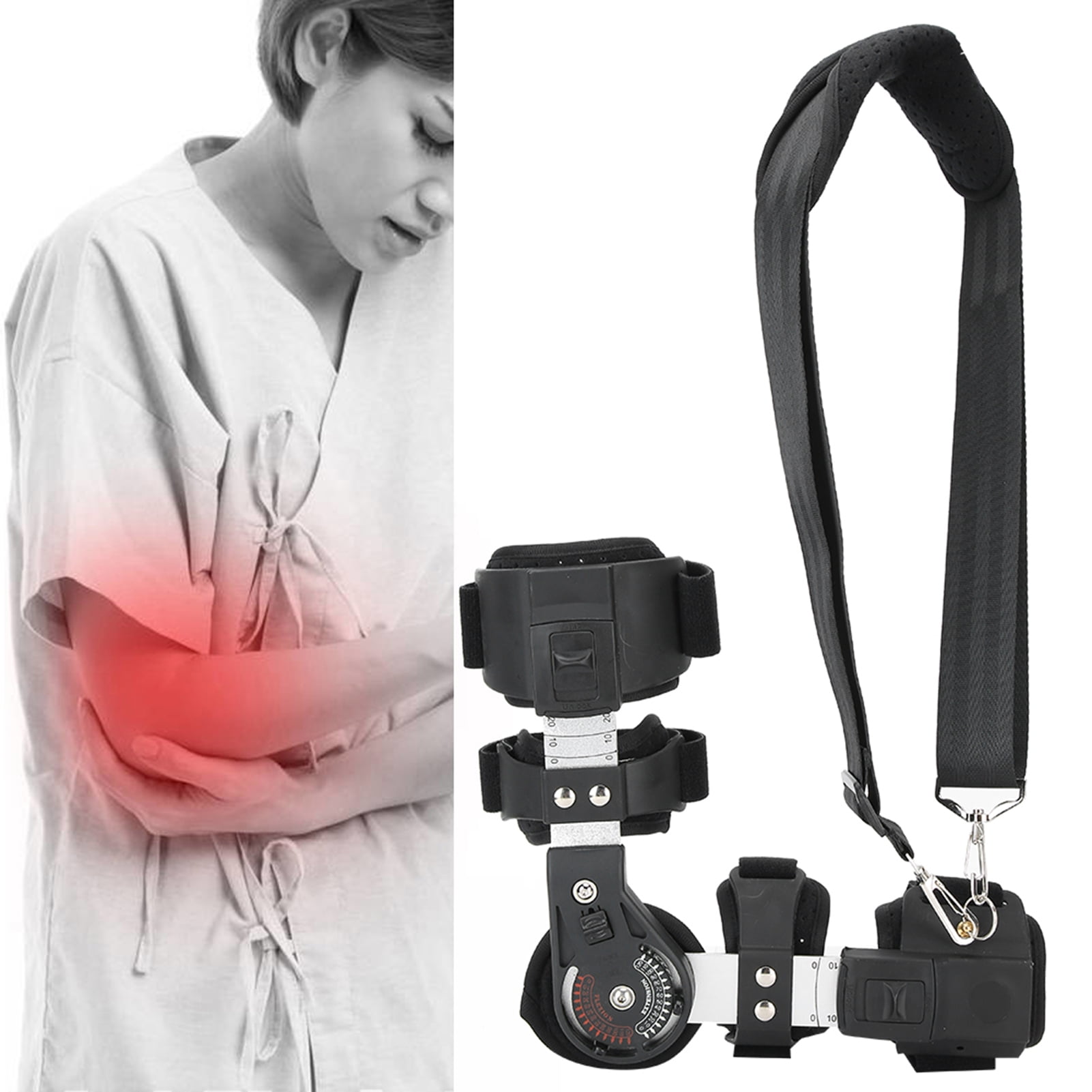 Elbow Brace Adjustable Breathable Elbow Fracture Rehabilitation Support ...