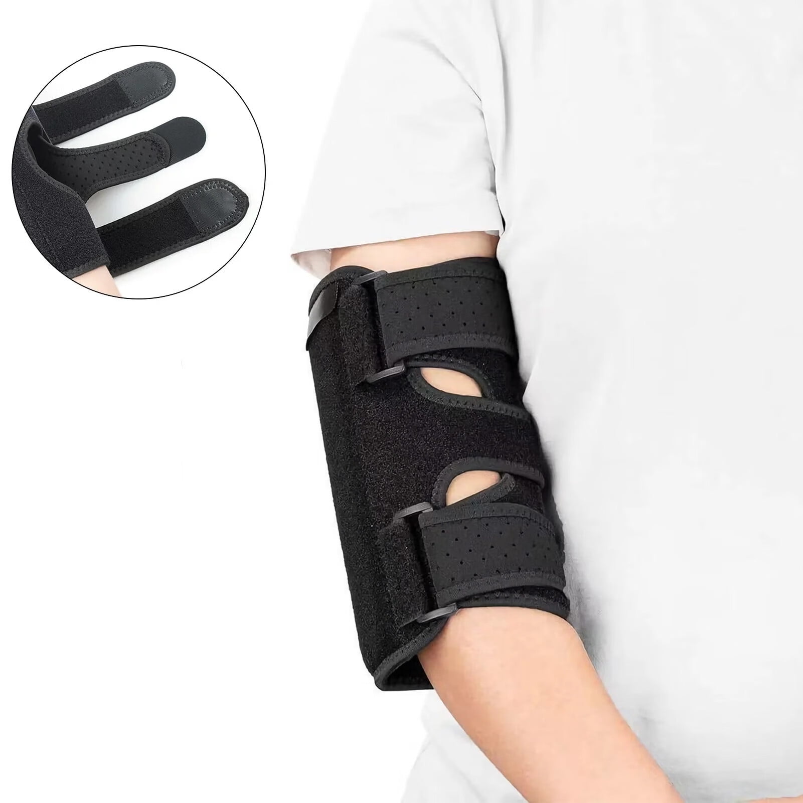 Elbow Brace,Adjustable Elbow Bracefor Ulnar Nerve Relief Night Elbow ...