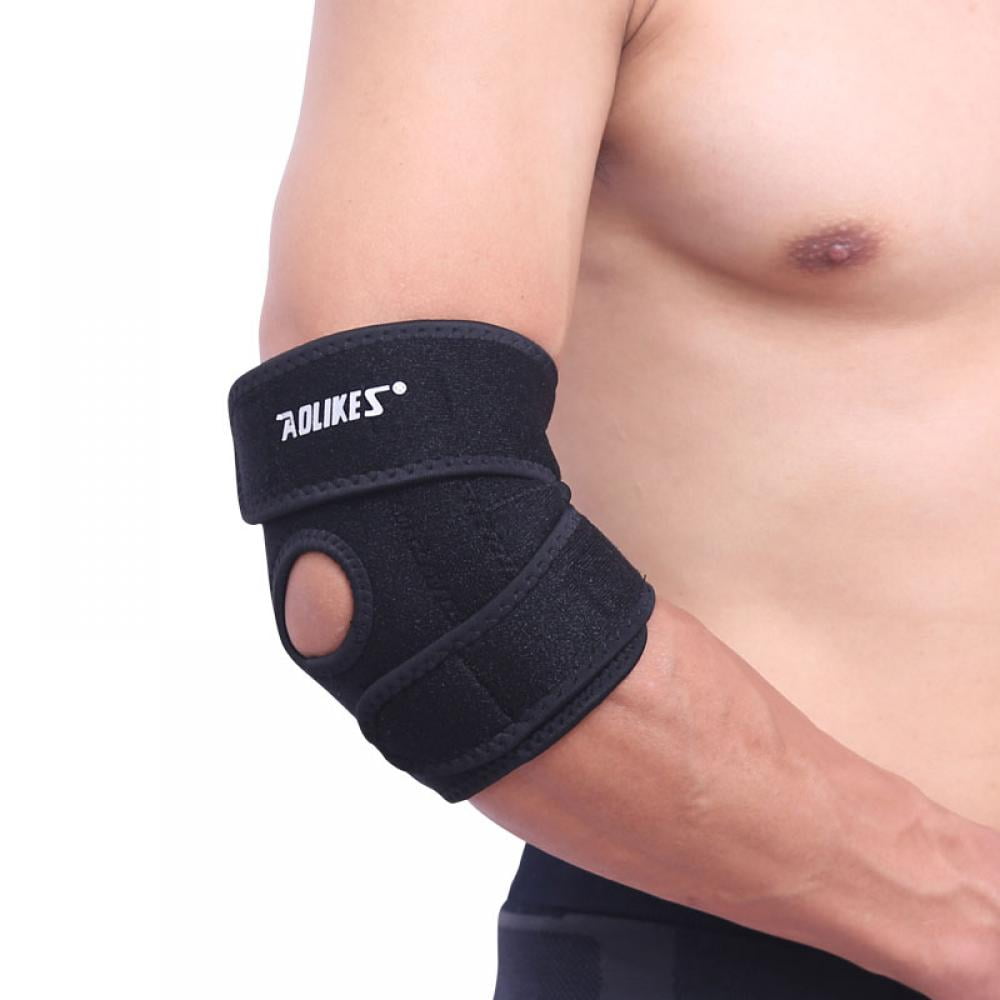 Elbow Brace, Adjustable Elbow Support with Dual-Spring Stabilizer ...