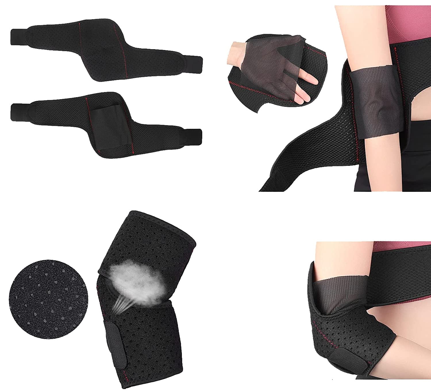 Elbow Brace Compression Sleeve For Sprained Elbows Immobilizer Support ...