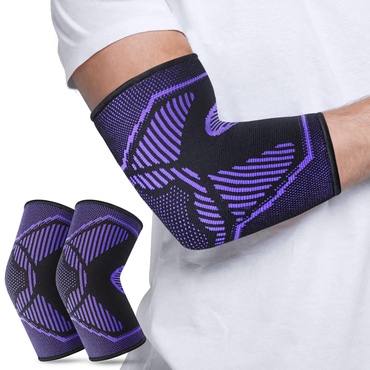 Elbow Brace Compression Sleeve for Elbow Support, Relief Pain from ...