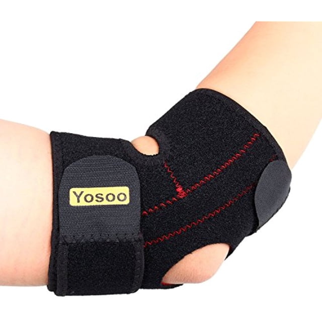 Elbow Brace with Dual-Spring Stabilizer, Adjustable Golfers Elbow Brace ...