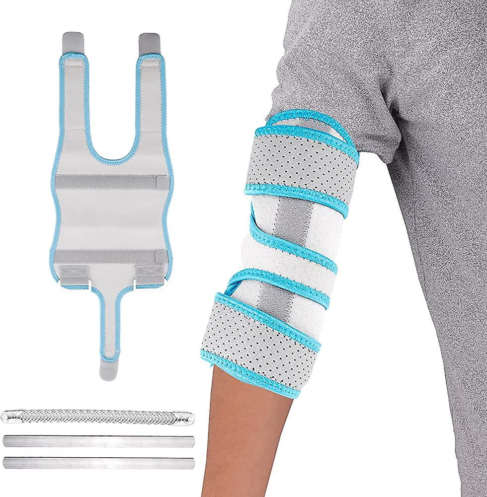 Elbow Brace Night Elbow Sleep Support Brace W/h 3 Removable Metal ...