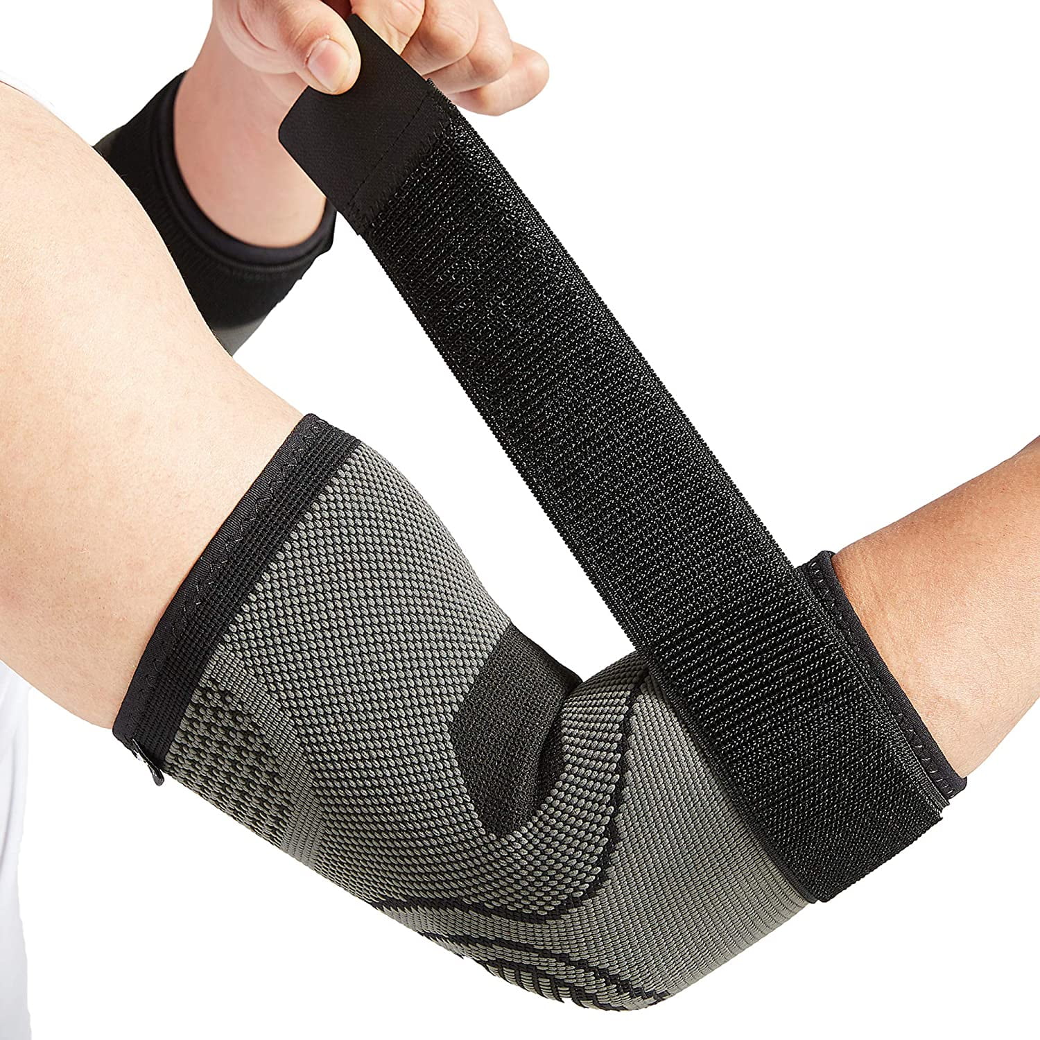 Elbow Brace with Strap for Tendonitis 2 Pack, Tennis Elbow Compression ...