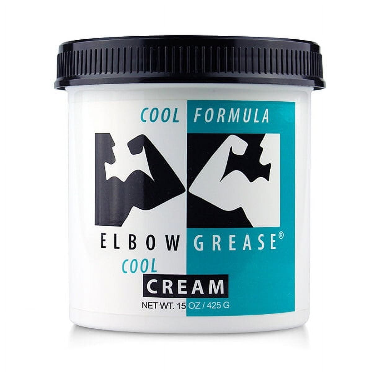Elbow Grease Cool Cream, Oil Based Personal Lubricant with Menthol, 15 ...