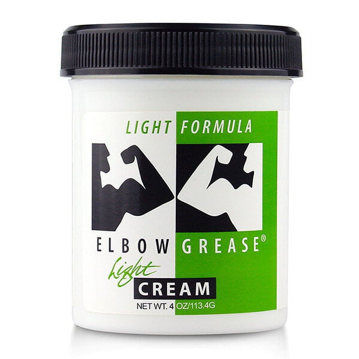 Elbow Grease Light Cream, Oil Based Personal Lubricant, 4 oz Jar ...