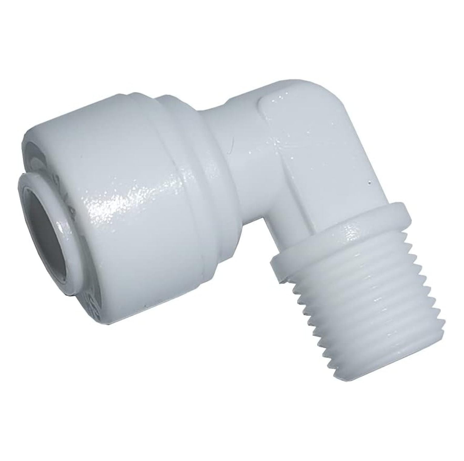 Elbow Male Thread Adapter 1/8" Male x 1/4" OD Tube Quick Connector,for Water Purifiers Filters ...