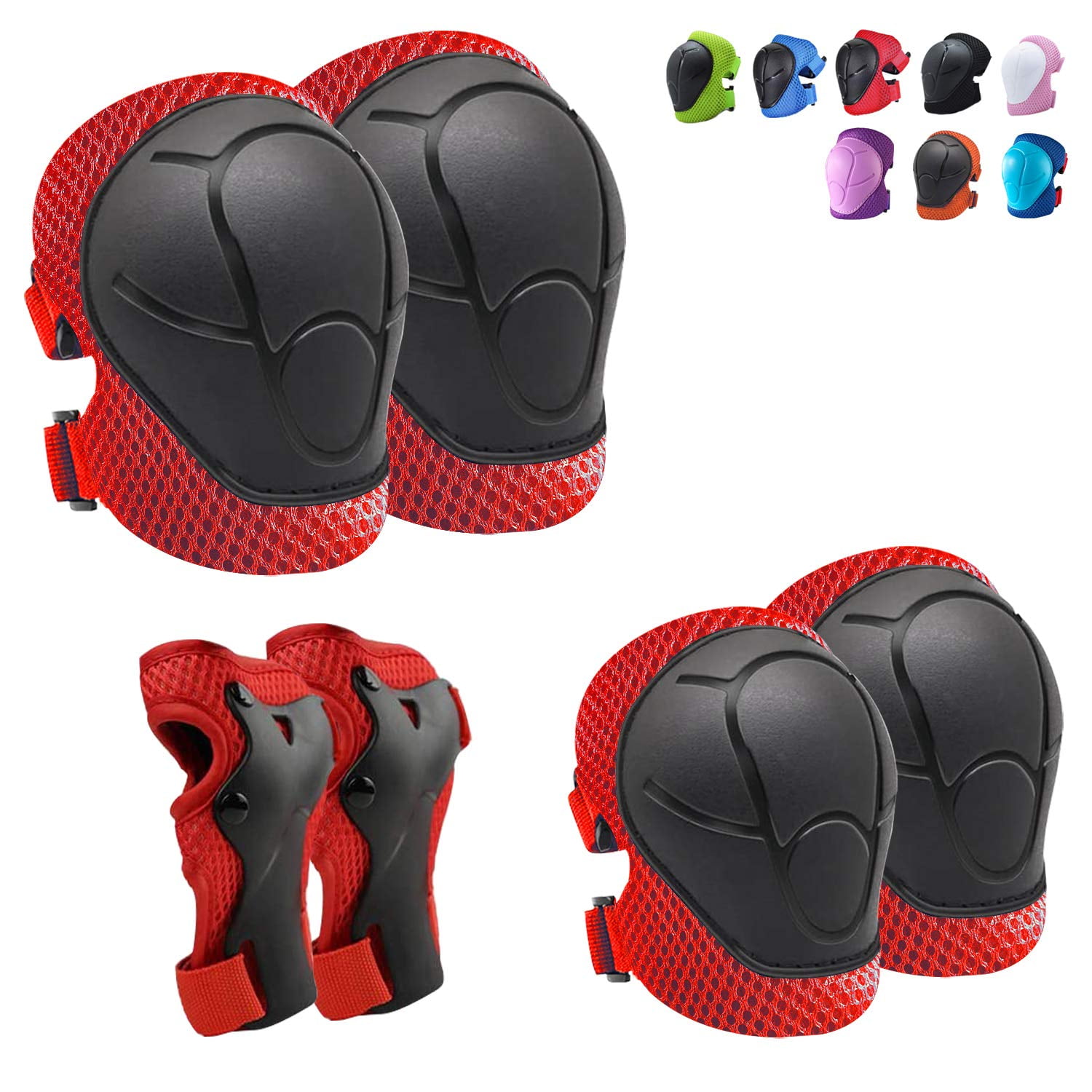 Elbow Pads and Knee Pads for Kids 2 to 8 Years Toddler Elbow with Wrist Guards 3-in-1 for ...