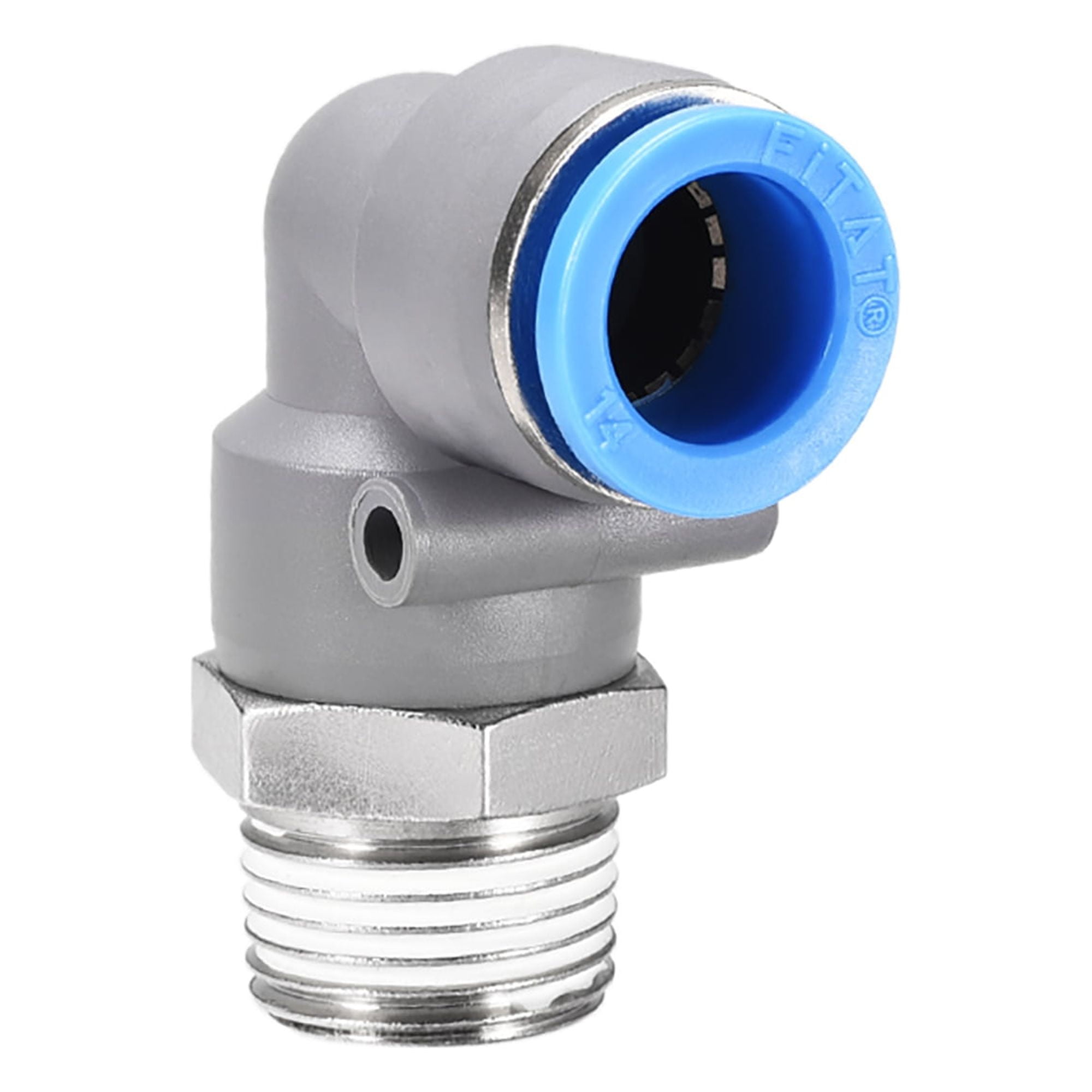 Elbow Push to Connect Air Fittings 14mm Tube OD X 1/2PT Thread ...