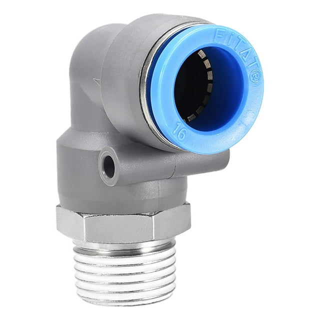 Elbow Push to Connect Air Fittings 16mm Tube OD X 1/2PT Thread ...