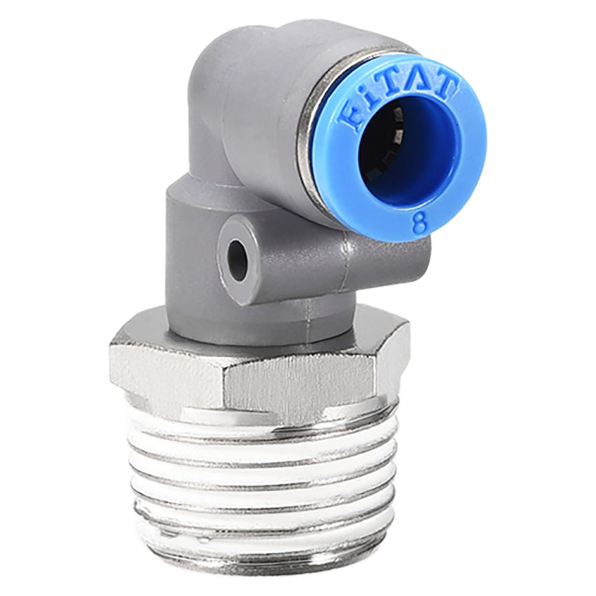 Elbow Push to Connect Air Fittings 8mm Tube OD X 1/2PT Thread Pneumatic ...