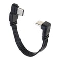 Elbow/Straight Head Type C Data Cable 45W Fast Charging Cord Wire ...