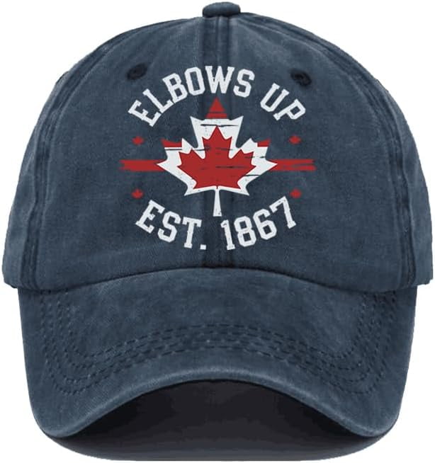 Elbows Up Hat Elbows Up Canada Est 1867 Baseball Cap - Walmart.com