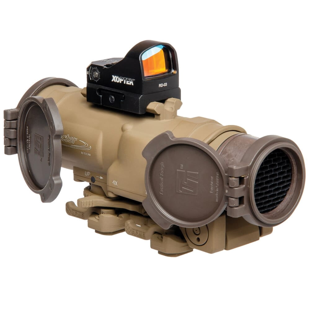 Elcan SpecterDR 1x/4x5.56mm FDE Riflescope with Flip Covers, ARD ...