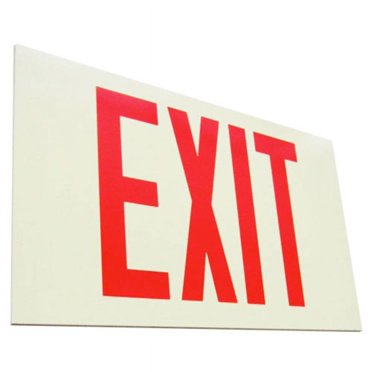 LEONLITE 12-Pack Wet Location LED Exit Sign, Weatherproof Outdoor ...