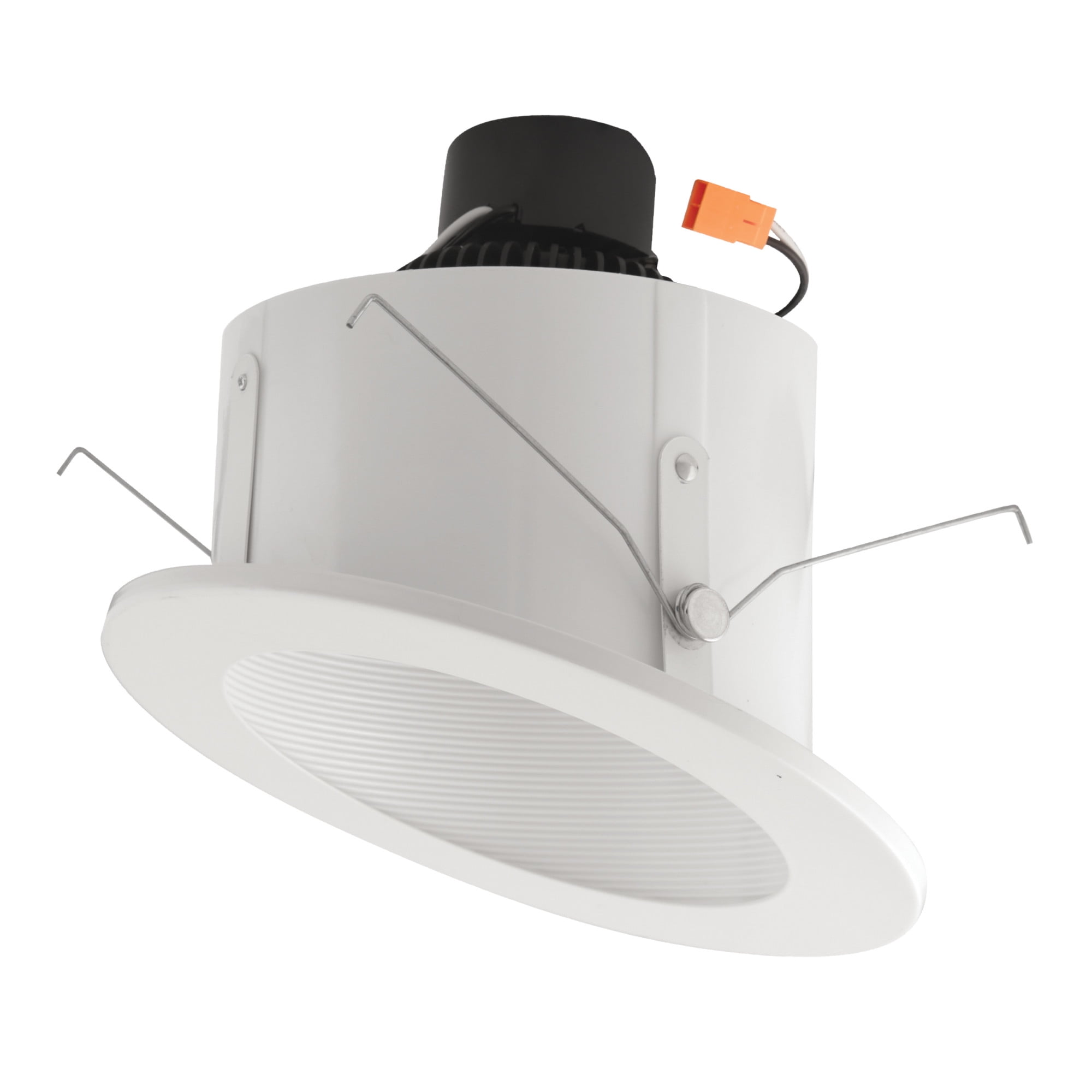 Elco White 6" Integrated LED Baffle Recessed Trim - Slant System ...