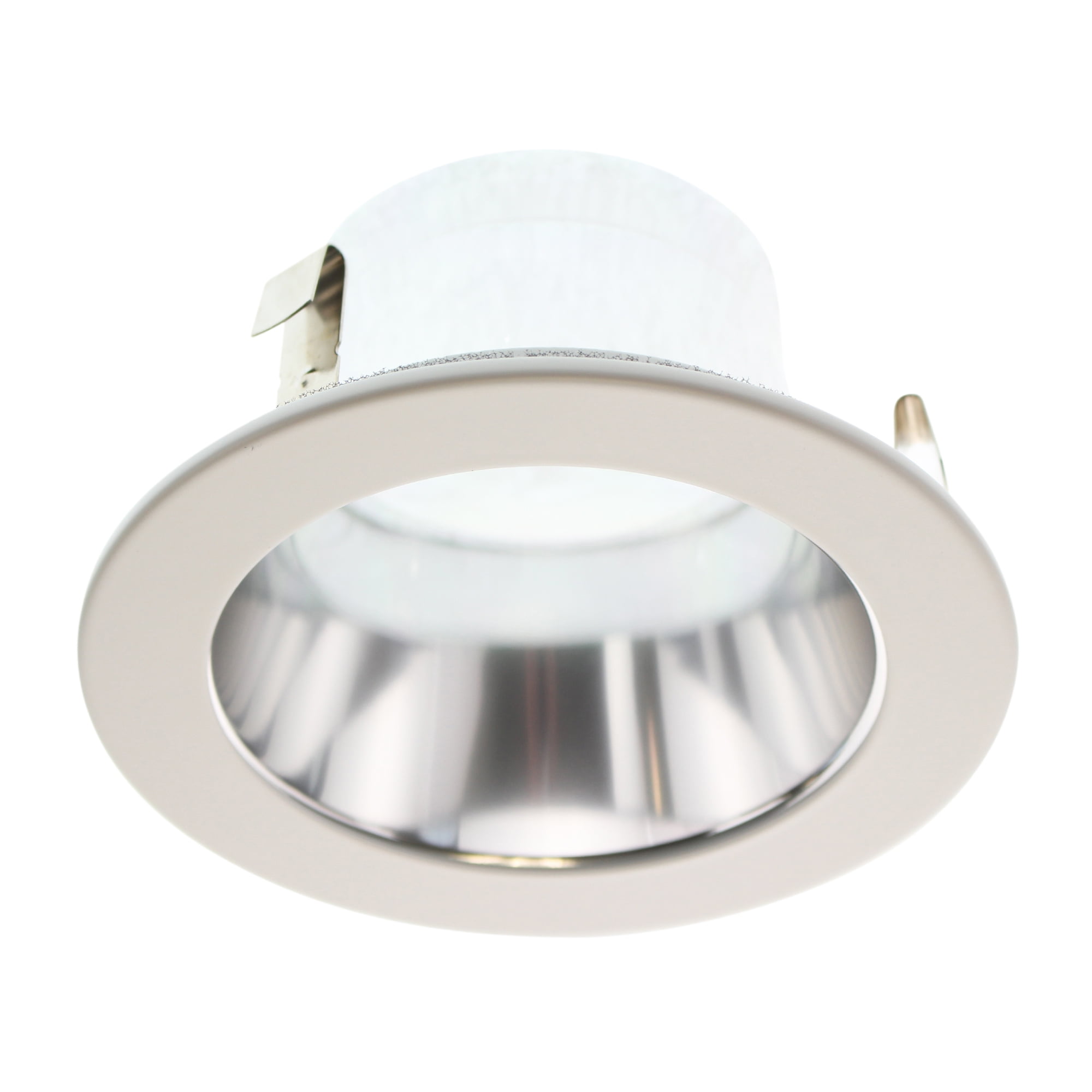 Elco Lighting EL999C Recessed HID Trim, 4-Inch, Clear Reflector, White ...