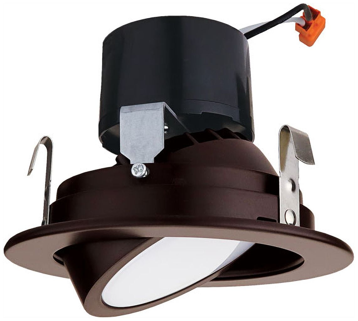 Elco Lighting Dornan 4" Bronze LED Adjustable Gimbal Insert Recessed ...