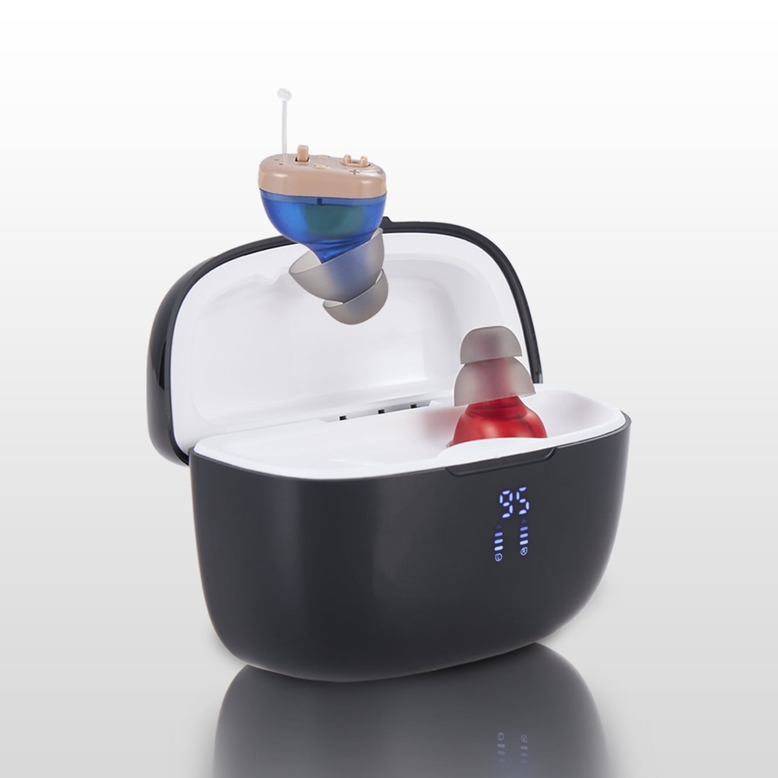 ELCTRTICI Hearing Aids for Seniors, Rechargeable Hearing Aids with Portable Charging Case, Noise ...