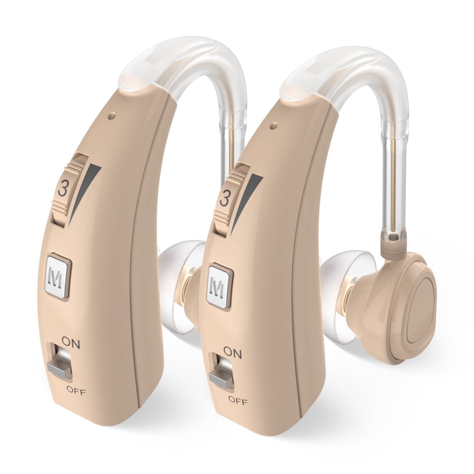 ELCTRTICI Rechargeable Hearing Aids for Adults – Noise-Cancelling, 2 ...