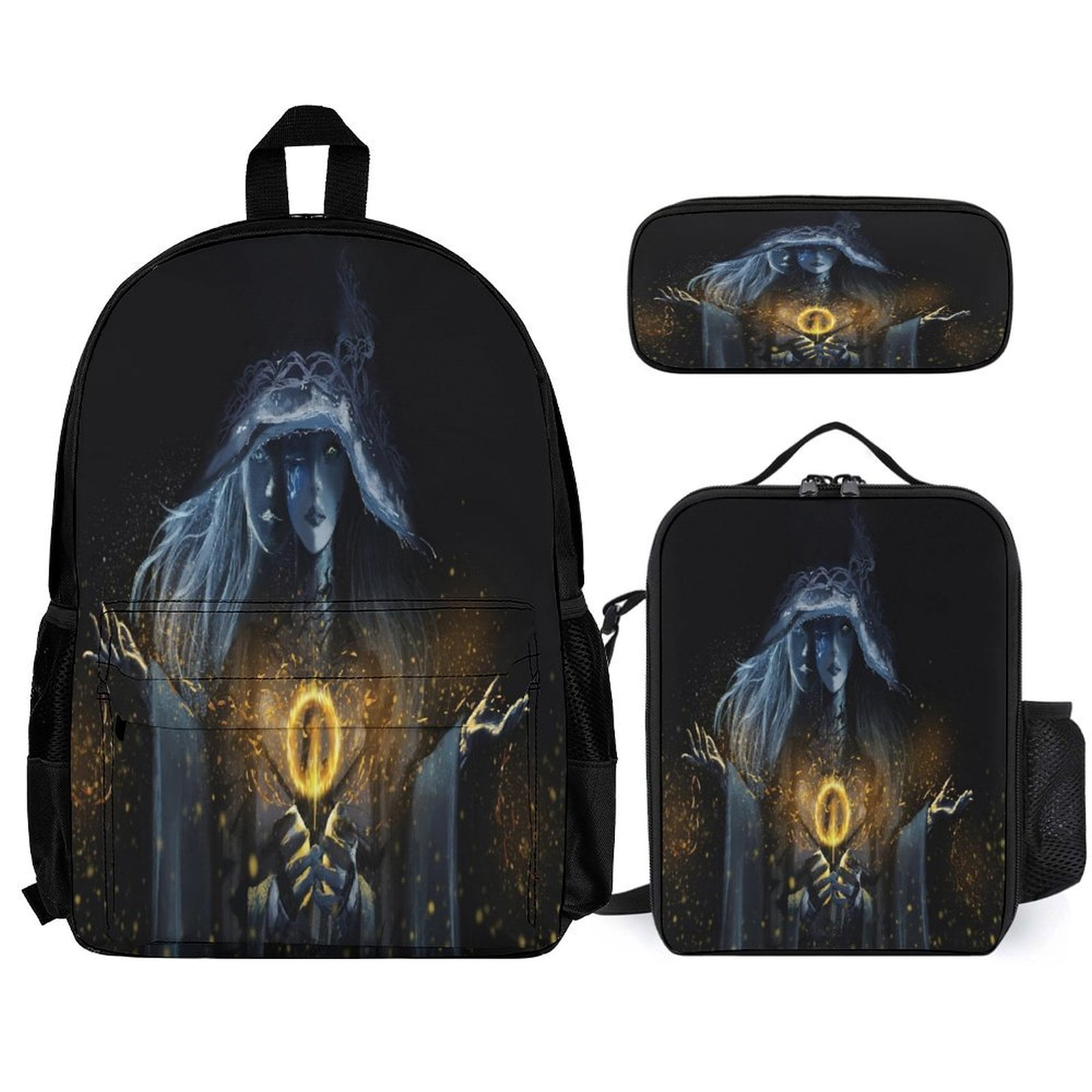 Elden Ring Backpack Set Cartoon Bag Backpack with Lunch Box & Pencil ...