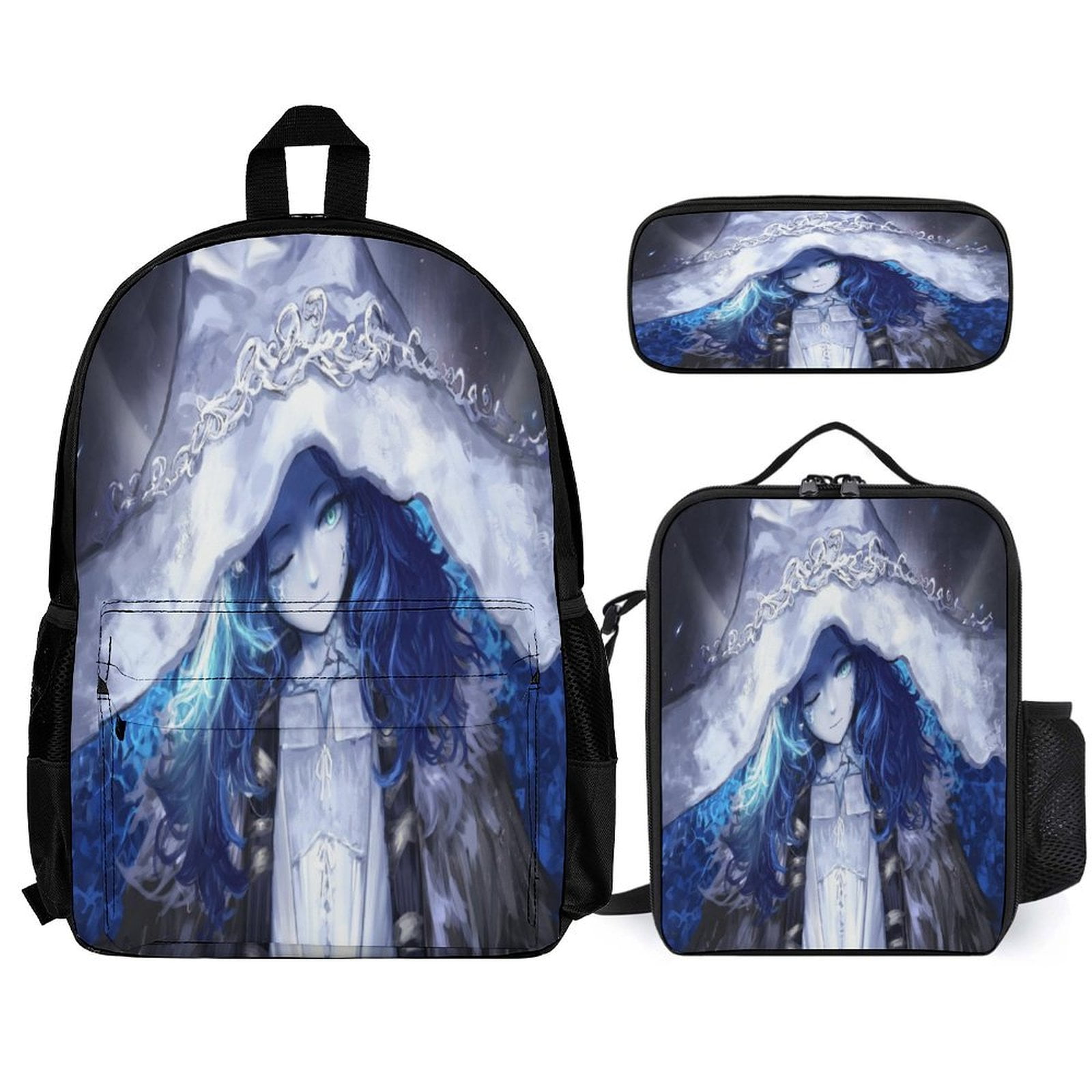 Elden Ring Backpack Set Cartoon Bookbag Backpack with Lunch Box Pencil ...