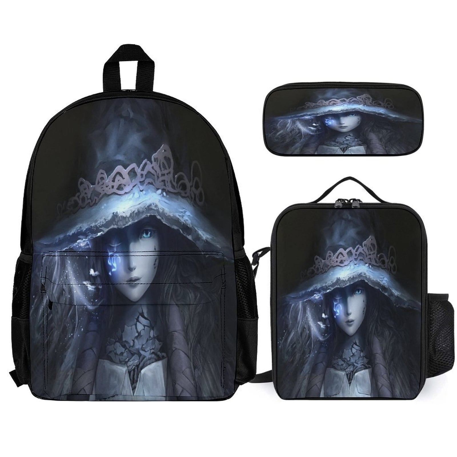 Elden Ring Backpack Set Cartoon Bookbag Backpack with Lunch Box Pencil ...