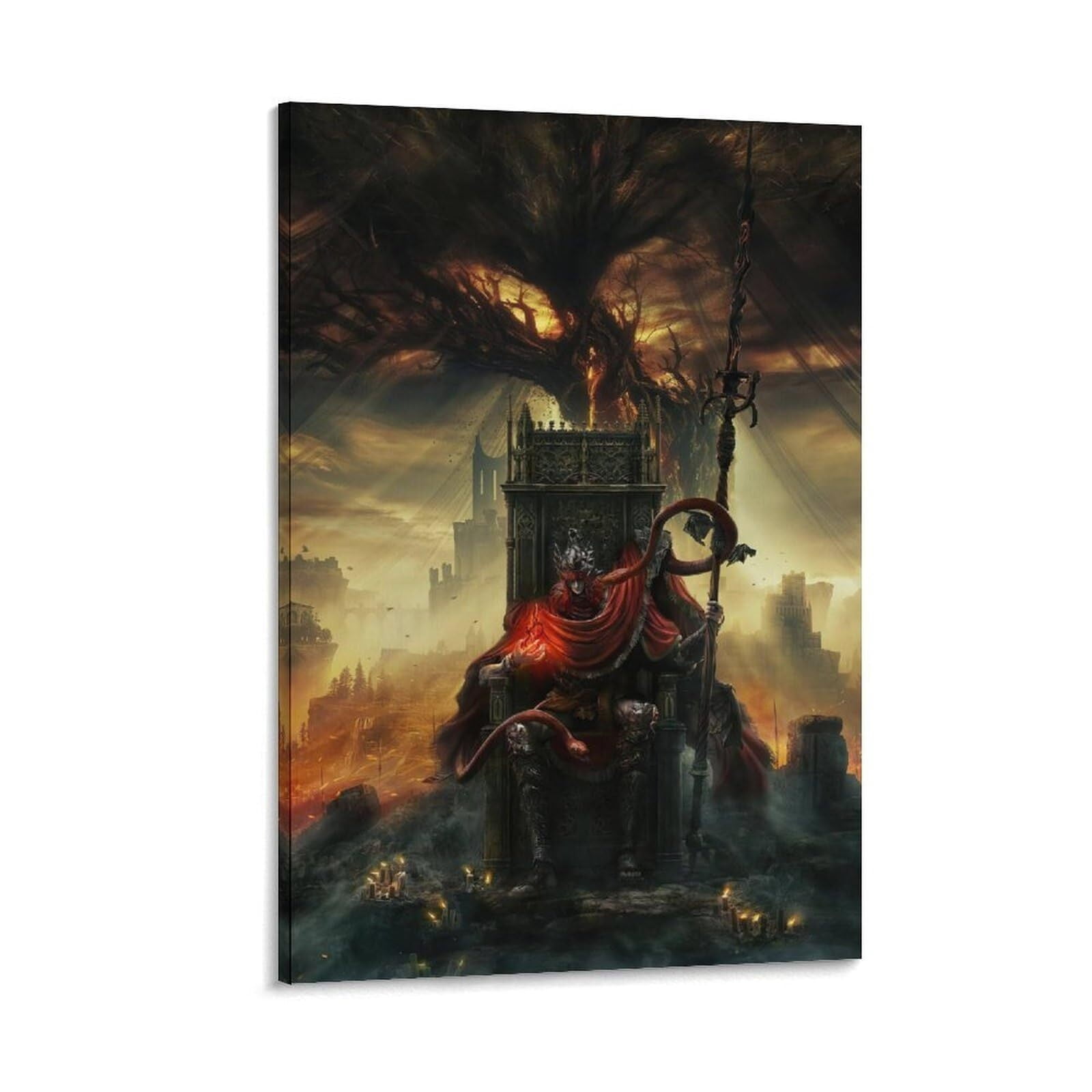 Elden Ring Game Poster 16 Canvas Wall Art Print For Room Aesthetic And Decor Poster For Bedroom ...