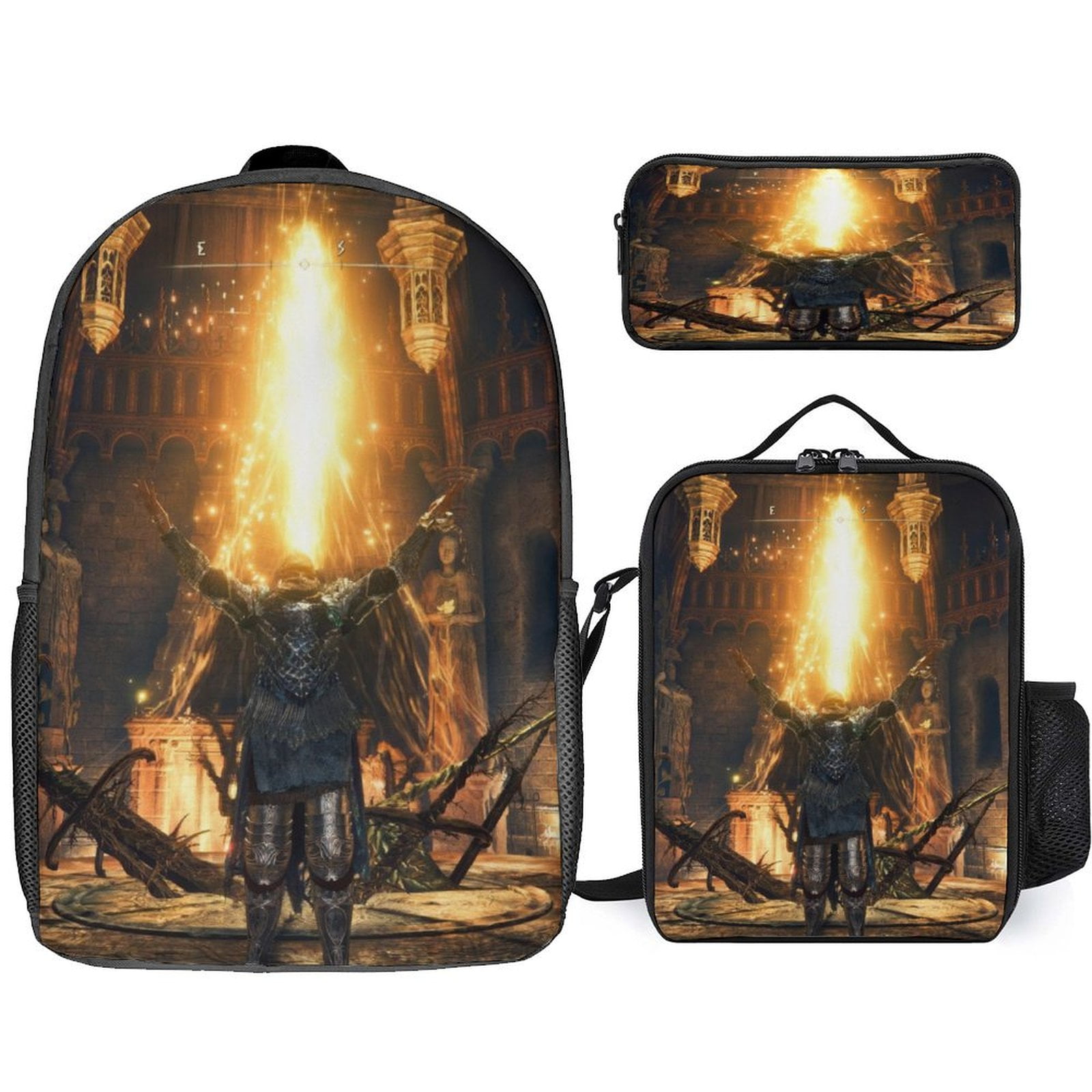 Elden Ring s Backpack Set Anime Bag 3 Piece Set Sports Casual Backpacks ...