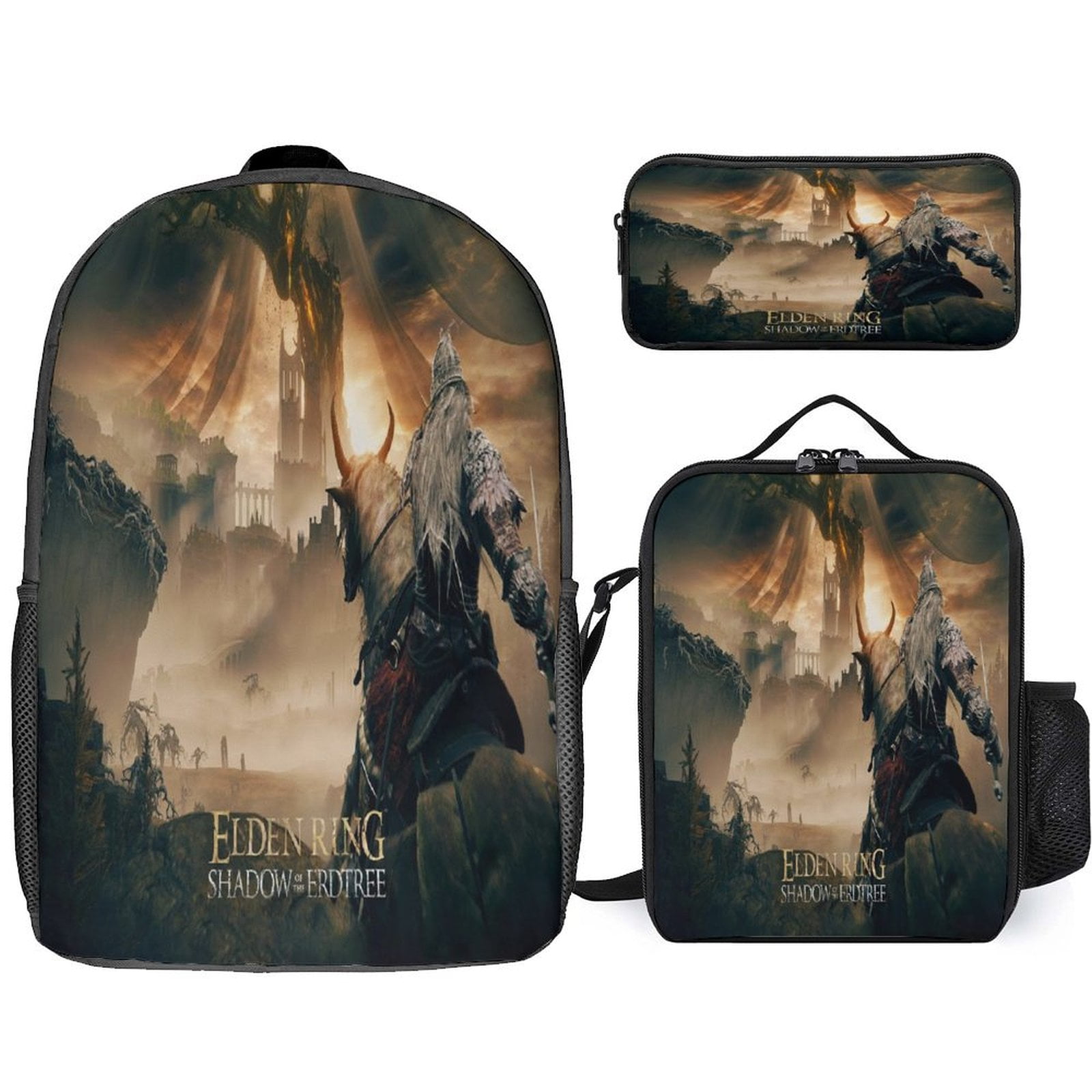 Elden Ring s Backpack Set Anime Bag 3 Piece Set Sports Casual Backpacks ...
