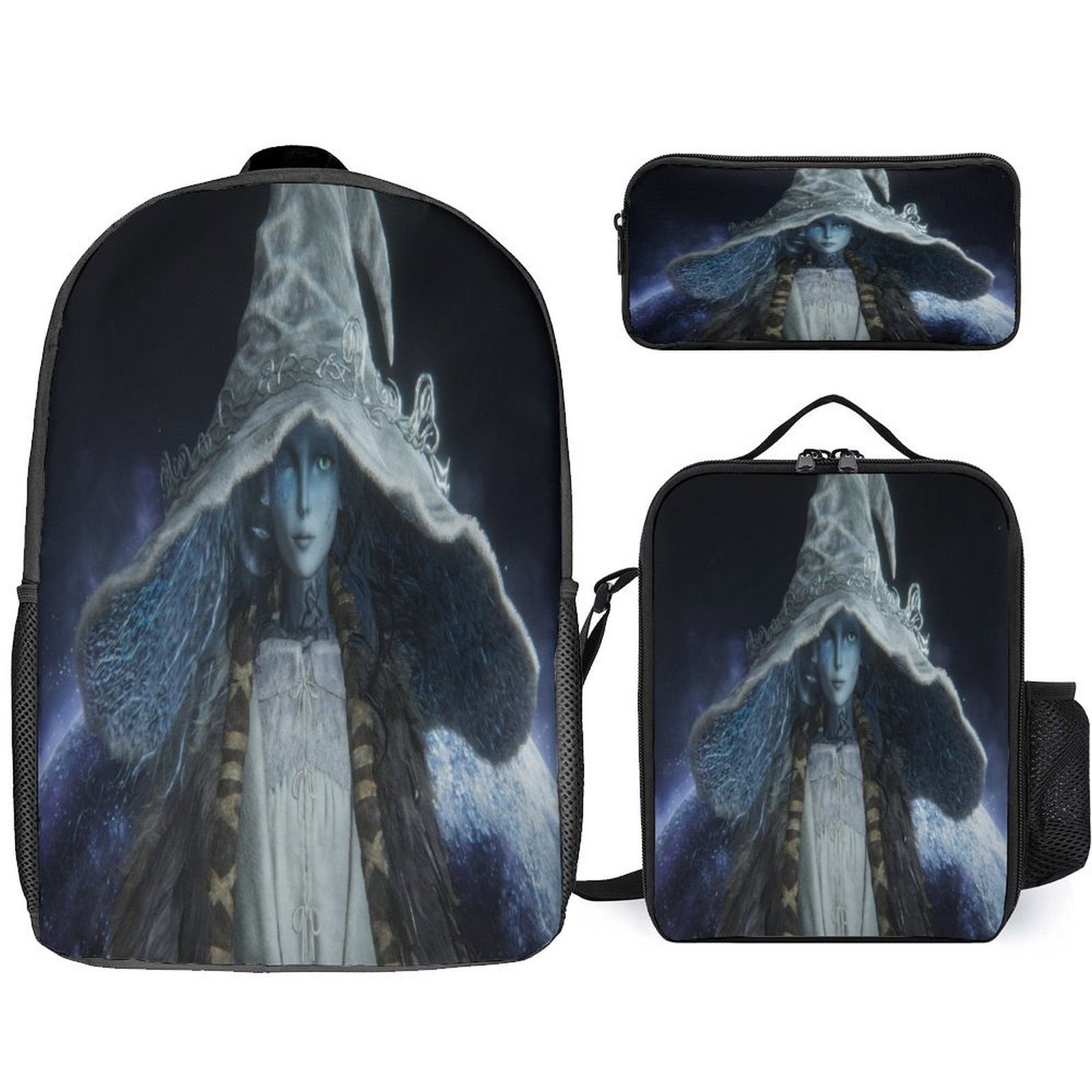 Elden Ring Backpack Set Anime Bookbag 3 Piece Set Sports Casual ...